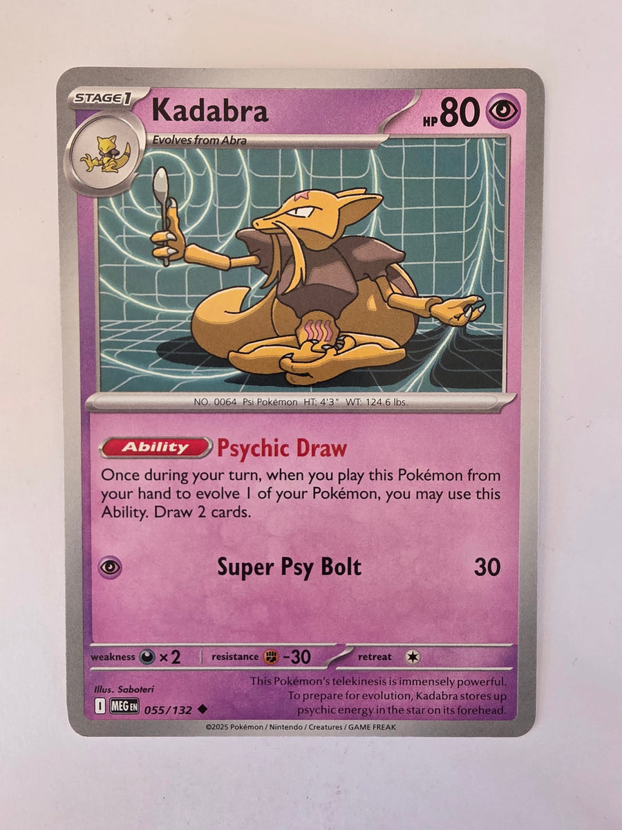 Pokemon TCG Mega Evolutions | #055/132 | Kadabra | Uncommon – Funporium