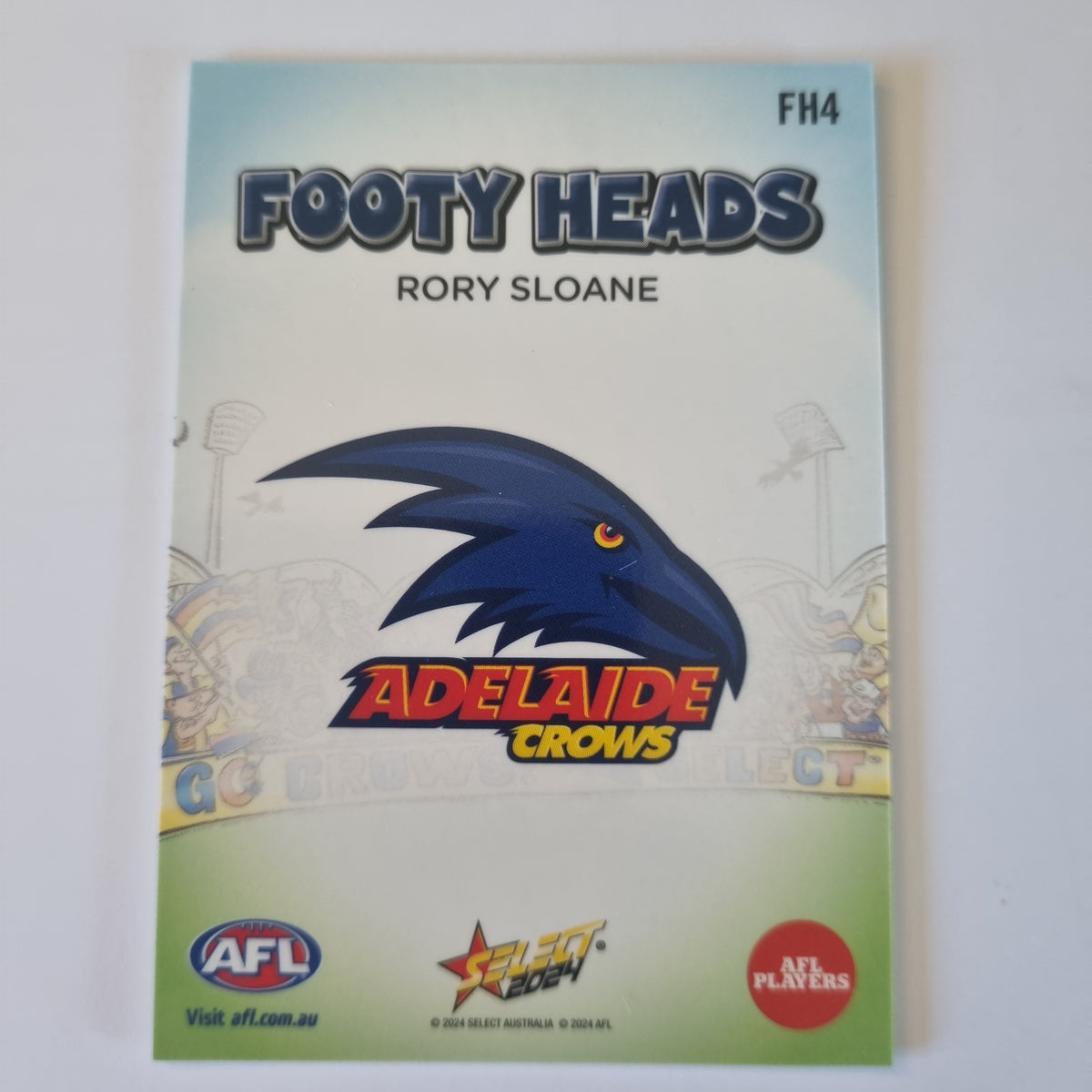 2024 Select Footy Stars - Footy Heads - FH4 - R. Sloane - Crows – Funporium