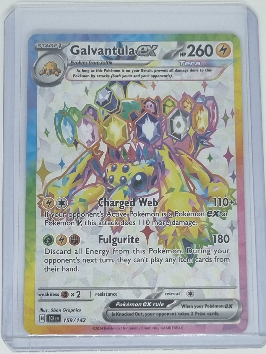 Pokemon TCG - Stellar Crown - #159/142 - Galvantula EX - Full Art ...