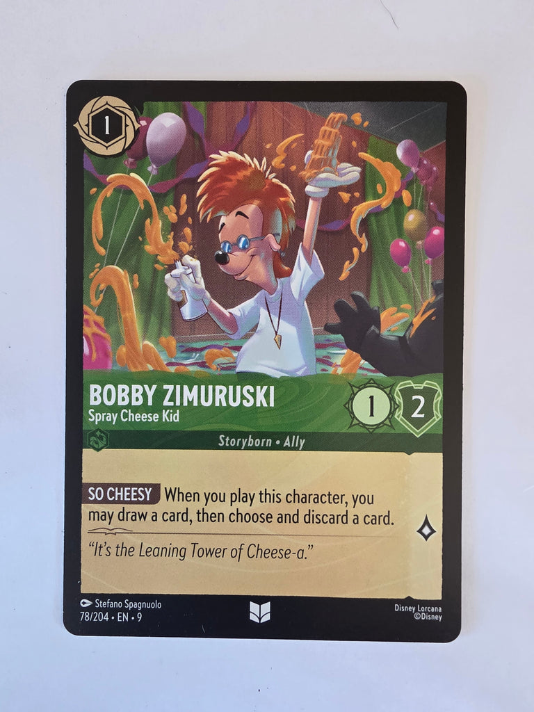 Disney Lorcana | Fabled | 78/204 | Bobby Zimurski - Spray Cheese Kid ...
