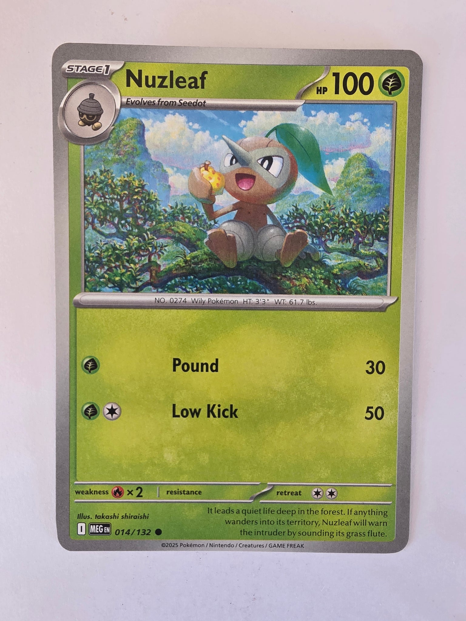 Pokemon TCG Mega Evolutions | #014/132 | Nuzleaf | Common – Funporium