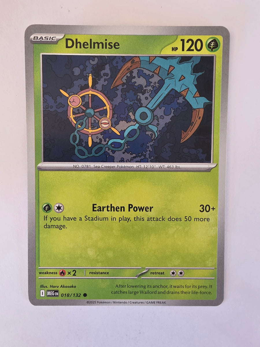 Pokemon TCG Mega Evolutions | #018/132 | Dhelmise | Common – Funporium