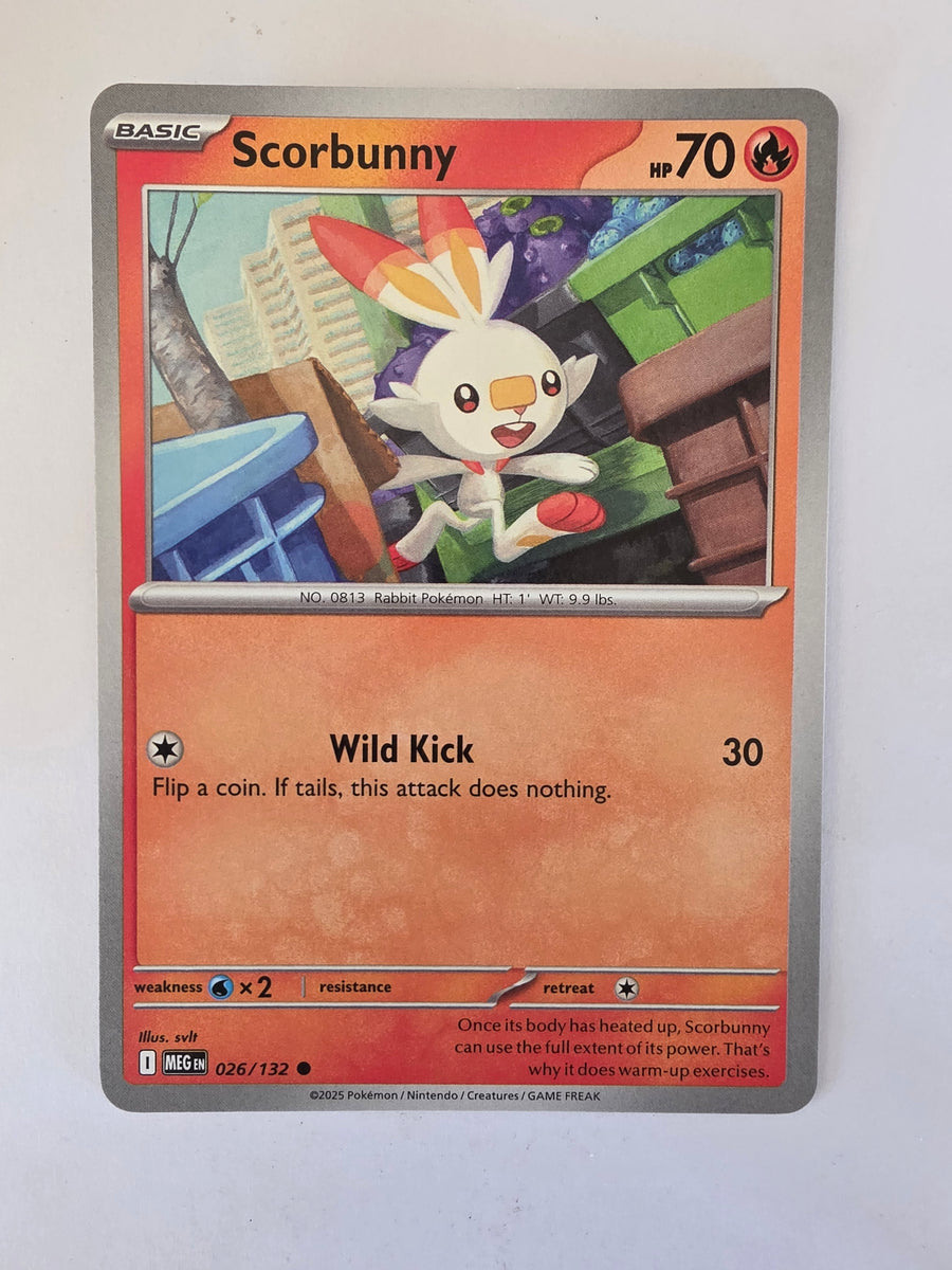 Pokemon TCG Mega Evolutions | #026/132 | Scorbunny | Common – Funporium