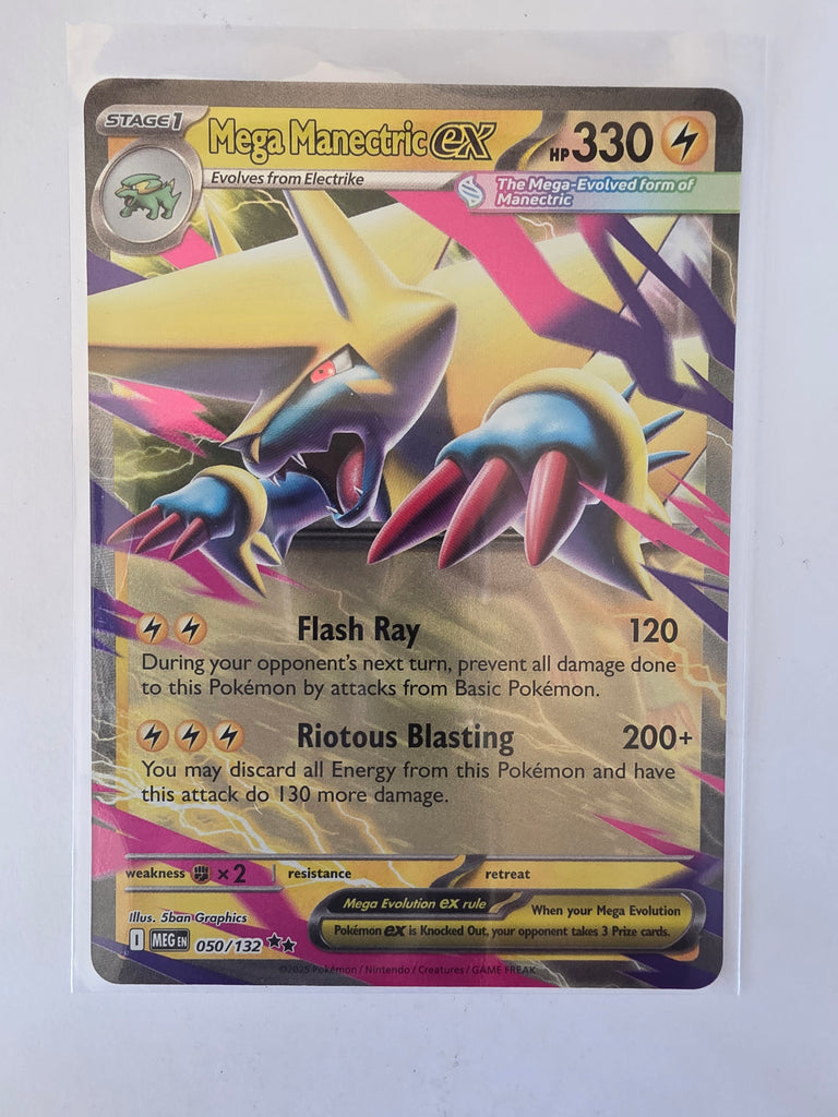 Pokemon TCG Mega Evolutions | #050/132 | Mega Manectric ex | Double Ra ...
