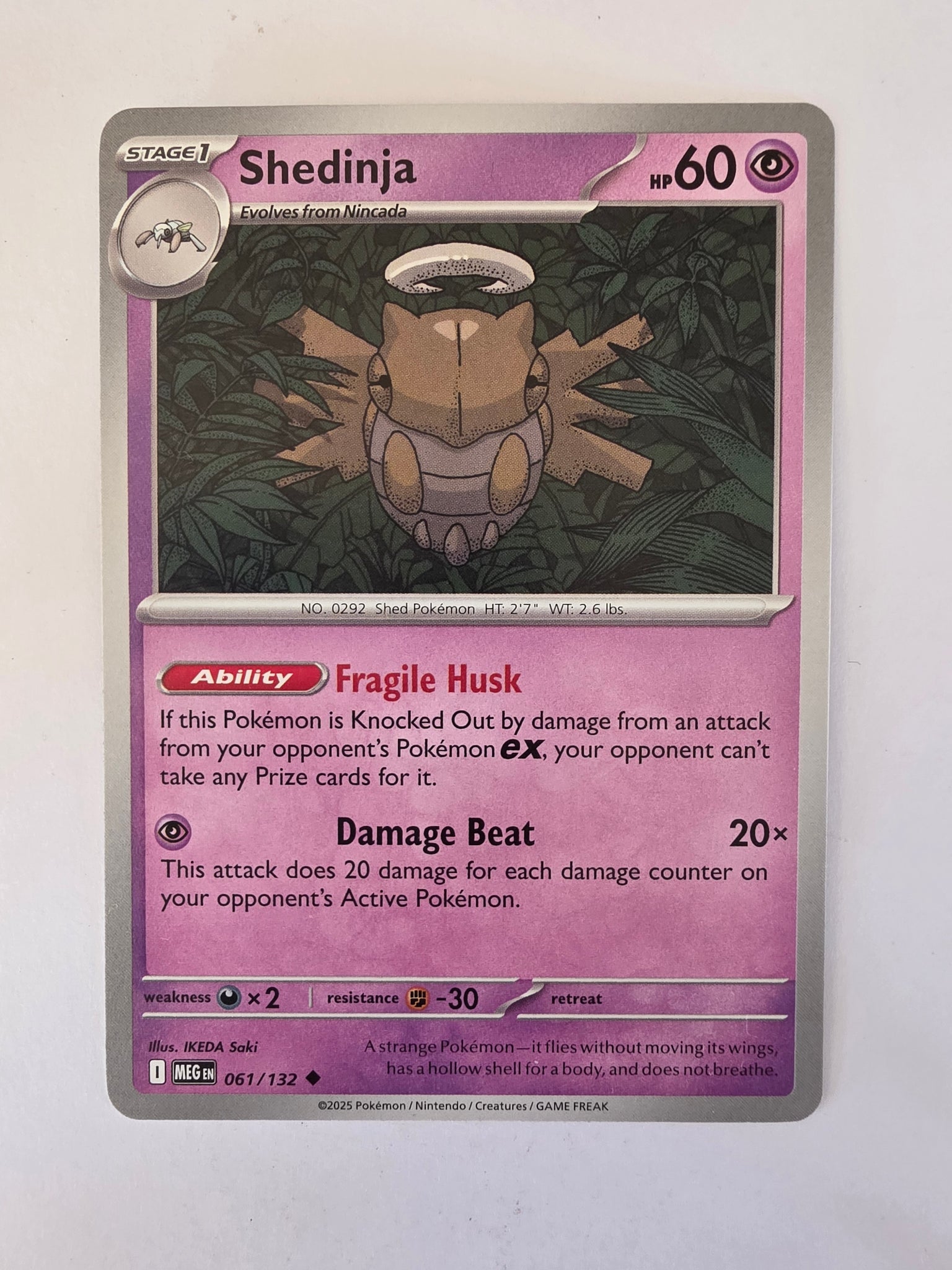 Pokemon TCG Mega Evolutions | #061/132 | Shedinja | Uncommon – Funporium