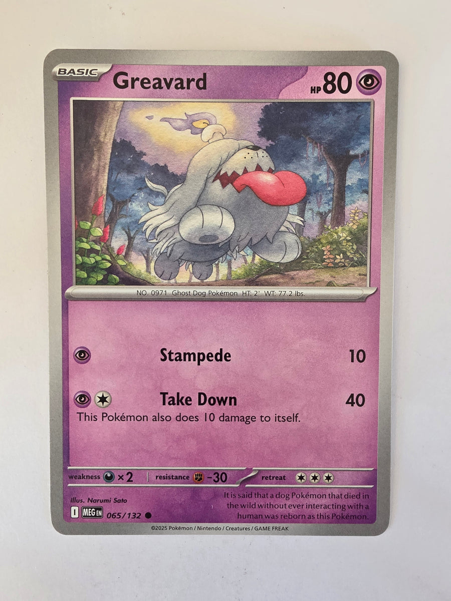 Pokemon TCG Mega Evolutions | #065/132 | Greavard | Common – Funporium