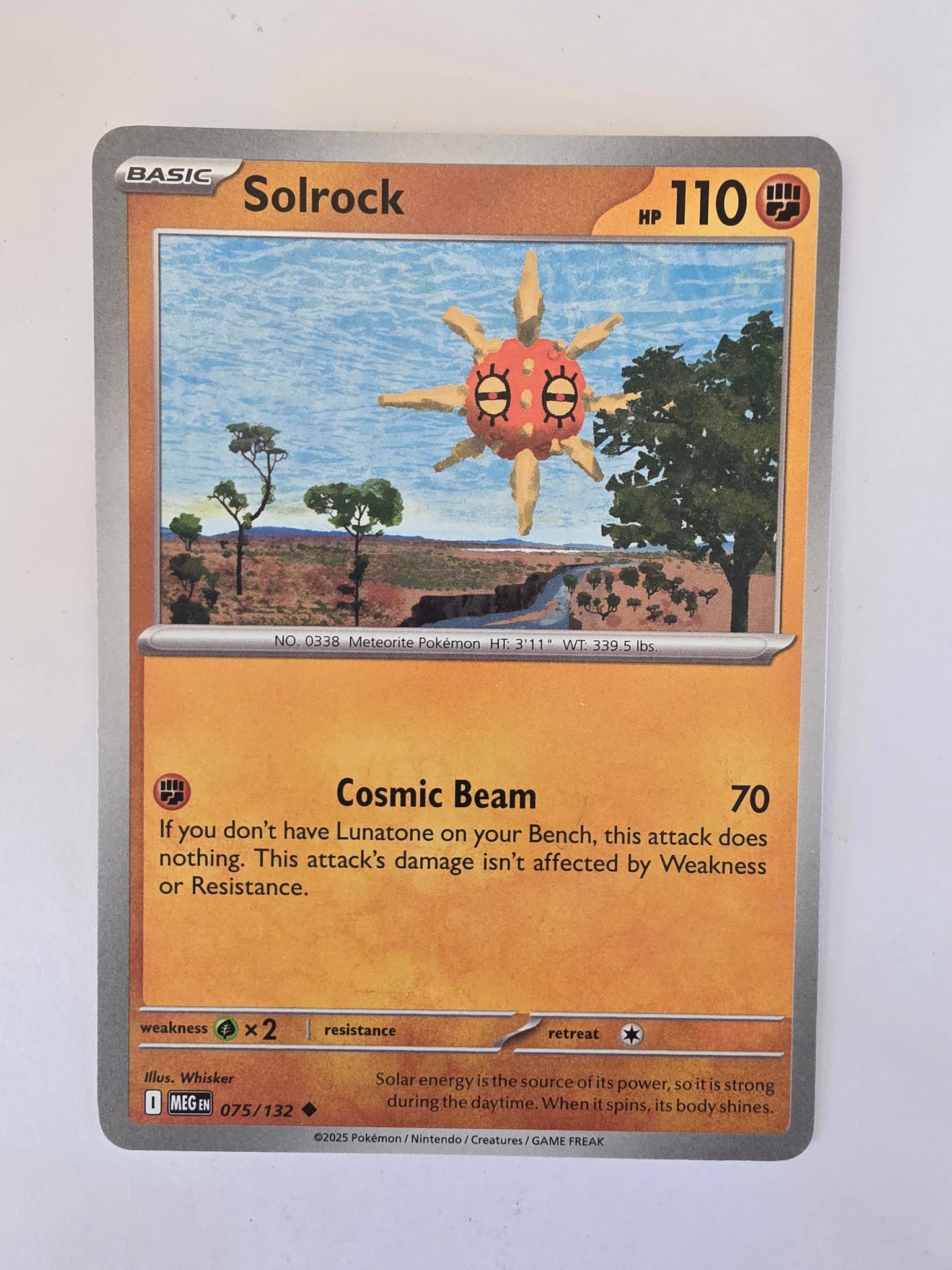 Pokemon TCG Mega Evolutions | #075/132 | Solrock | Uncommon – Funporium