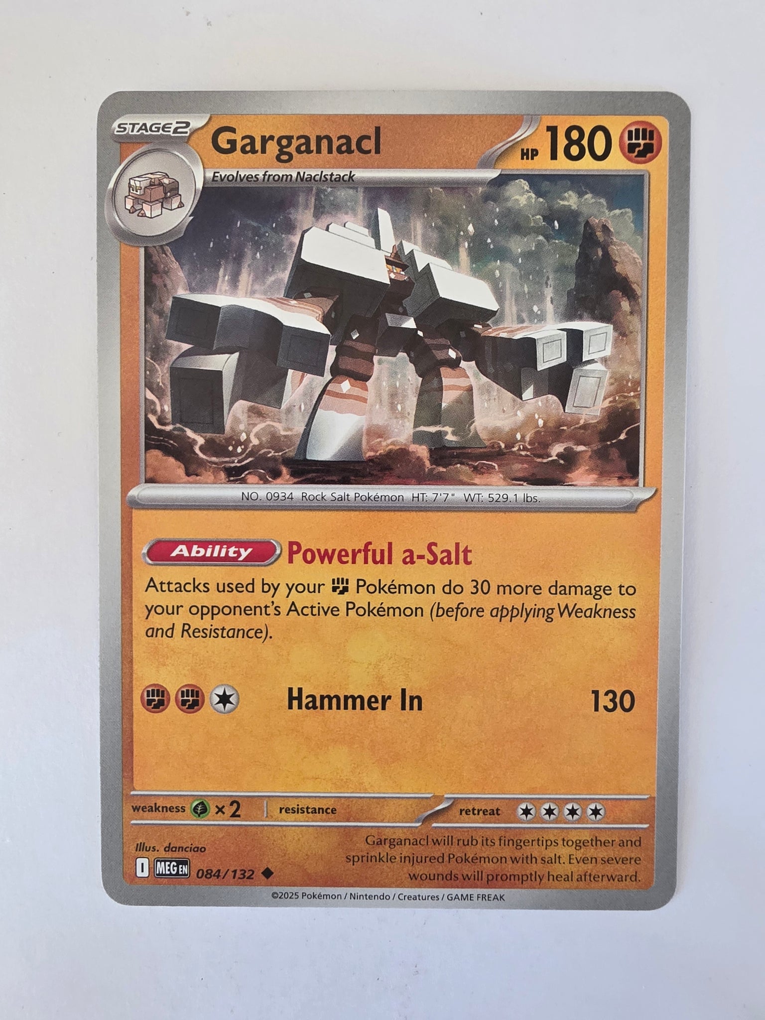 Pokemon TCG Mega Evolutions | #084/132 | Garganacl | Uncommon – Funporium