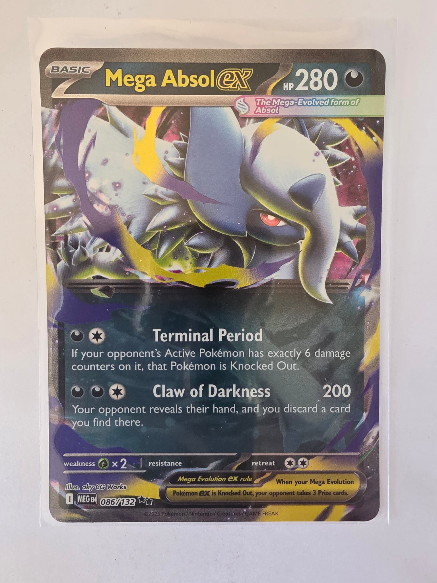 Pokemon TCG Mega Evolutions | #086/132 | Mega Absol ex | Double Rare ...