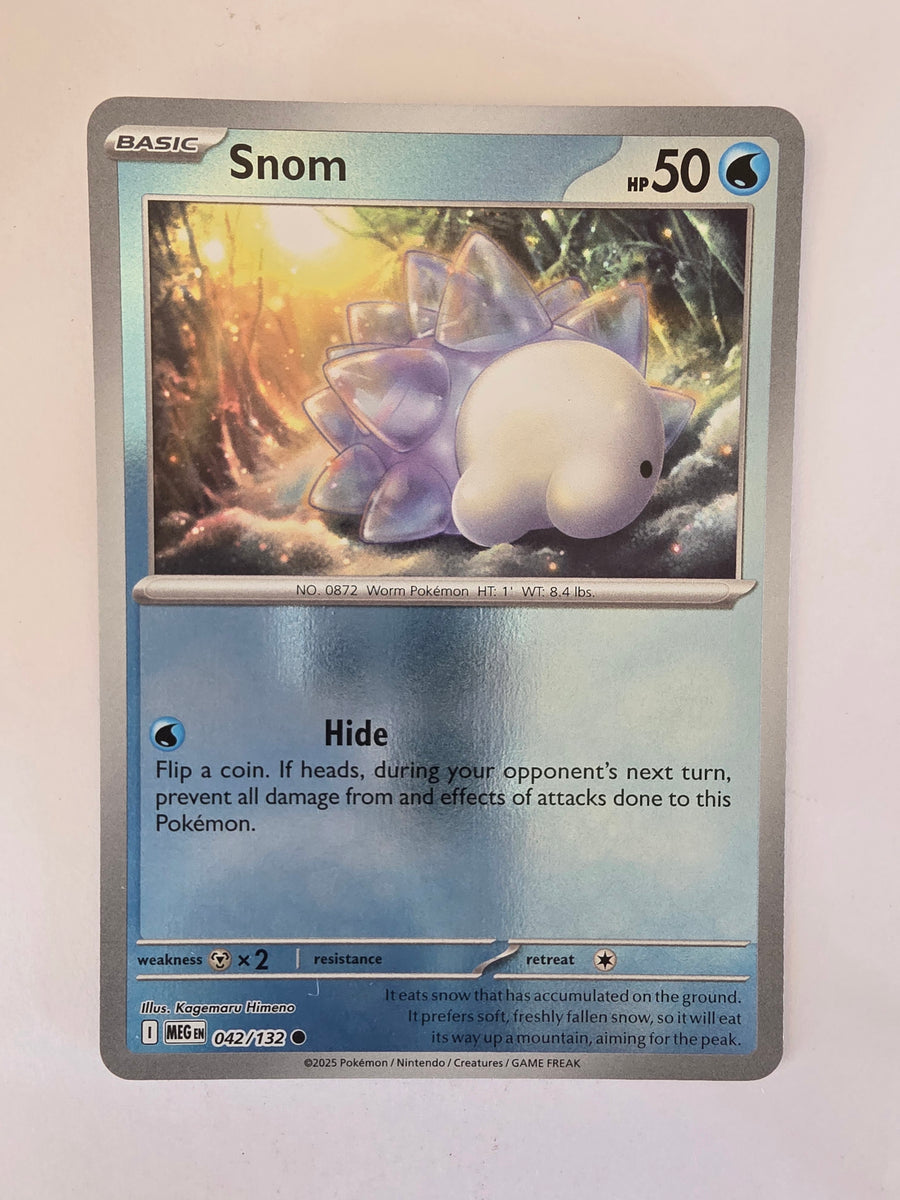 Pokemon TCG Mega Evolutions | #042/132 | Reverse Holo | Snom | Common ...