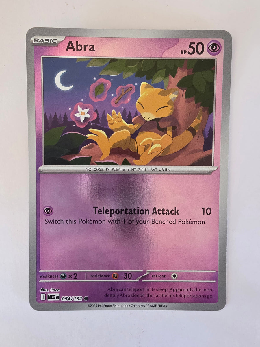 Pokemon TCG Mega Evolutions | #054/132 | Reverse Holo | Abra | Common ...