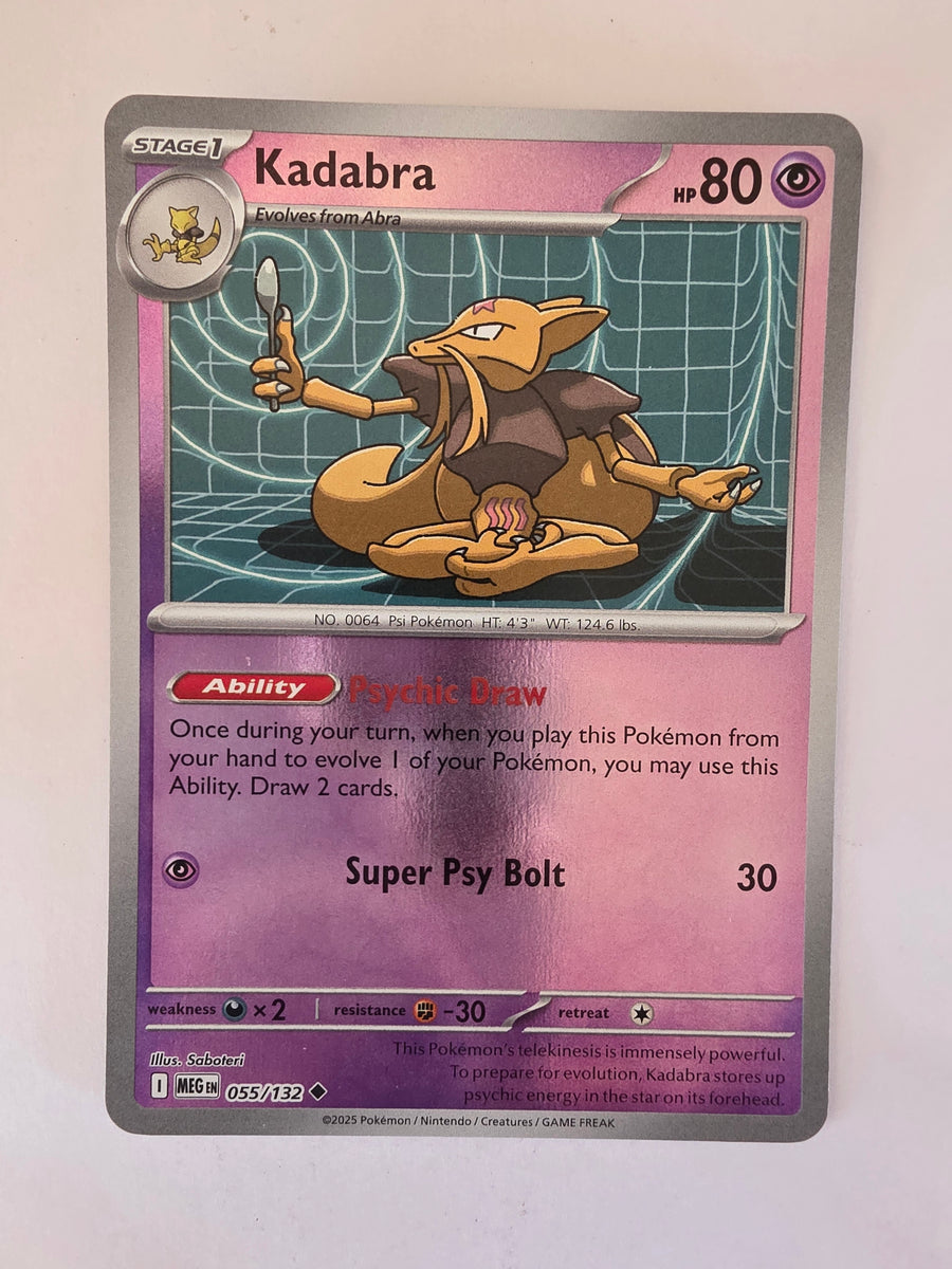 Pokemon TCG Mega Evolutions | #055/132 | Reverse Holo | Kadabra | Unco ...