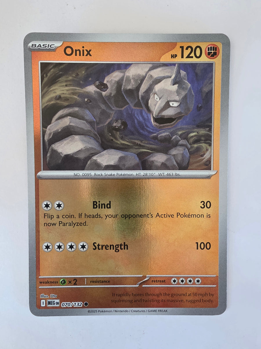 Pokemon TCG Mega Evolutions | #070/132 | Reverse Holo | Onix | Common ...