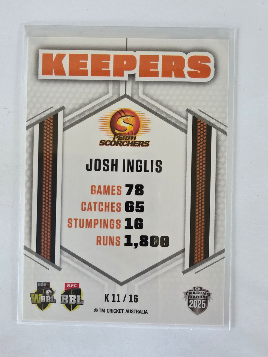 2025/26 Cricket Traders | Keepers | #K11 | Josh Inglis | Scorchers ...