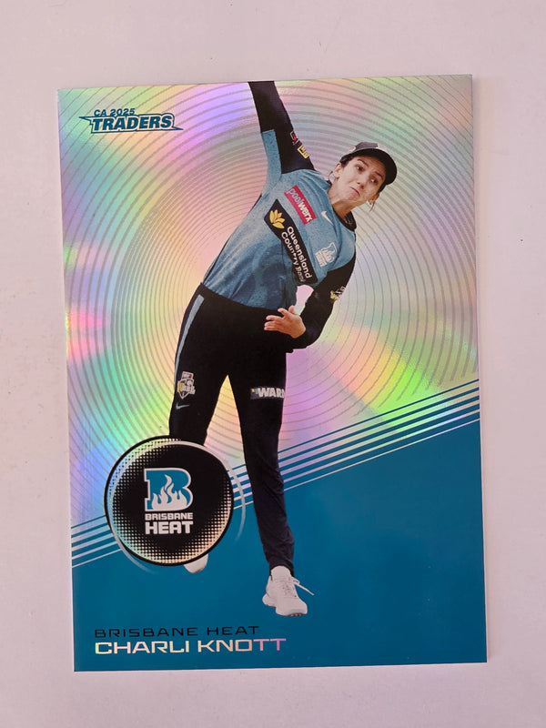 2025/26 Cricket Traders | Silver Parallel | #S077 | Charli Knott | Bri ...