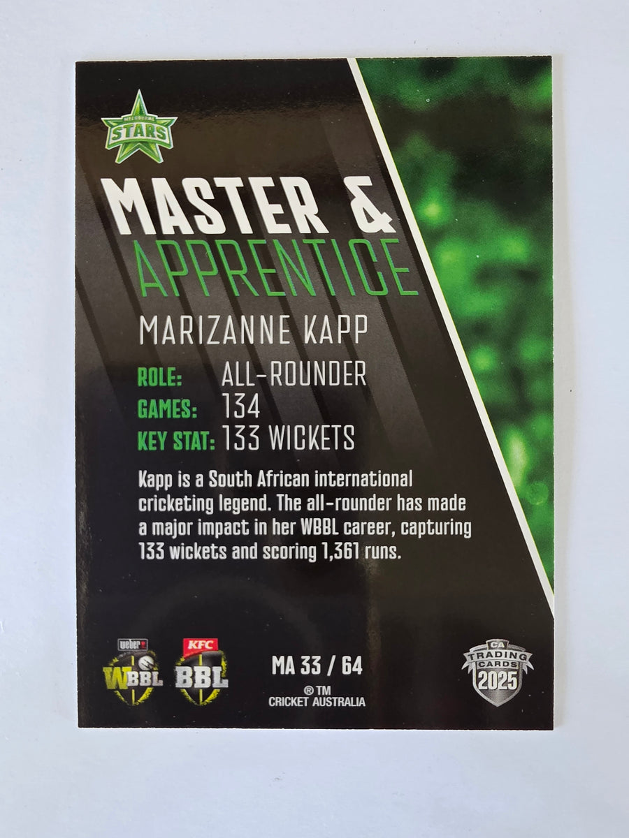 2025/26 Cricket Traders | Master & Apprentice | #MA33 | Marizanne Kapp ...