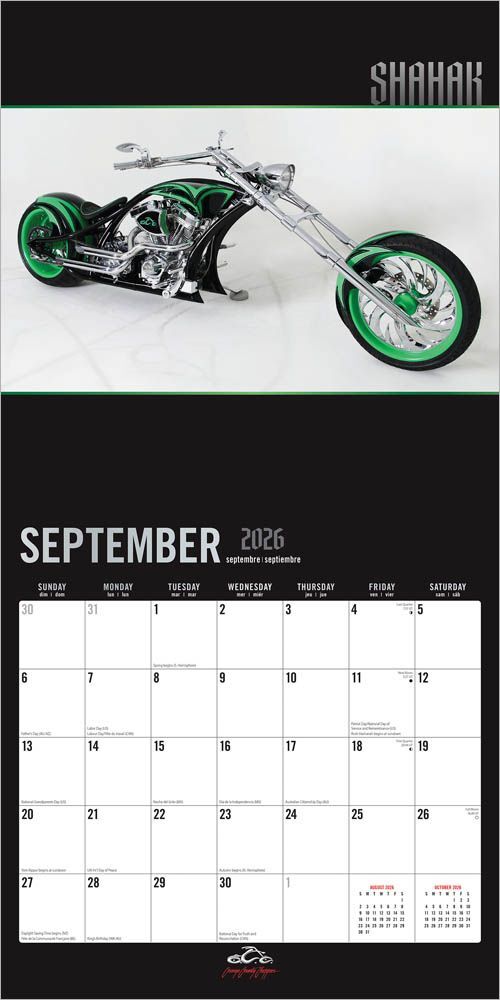 2026 Calendar | Orange County Choppers | Square 30x30cm – Funporium