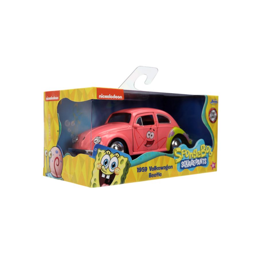 Spongebob Squarepants 1959 VW Beetle | 1:32 Scale Diecast Model Car ...