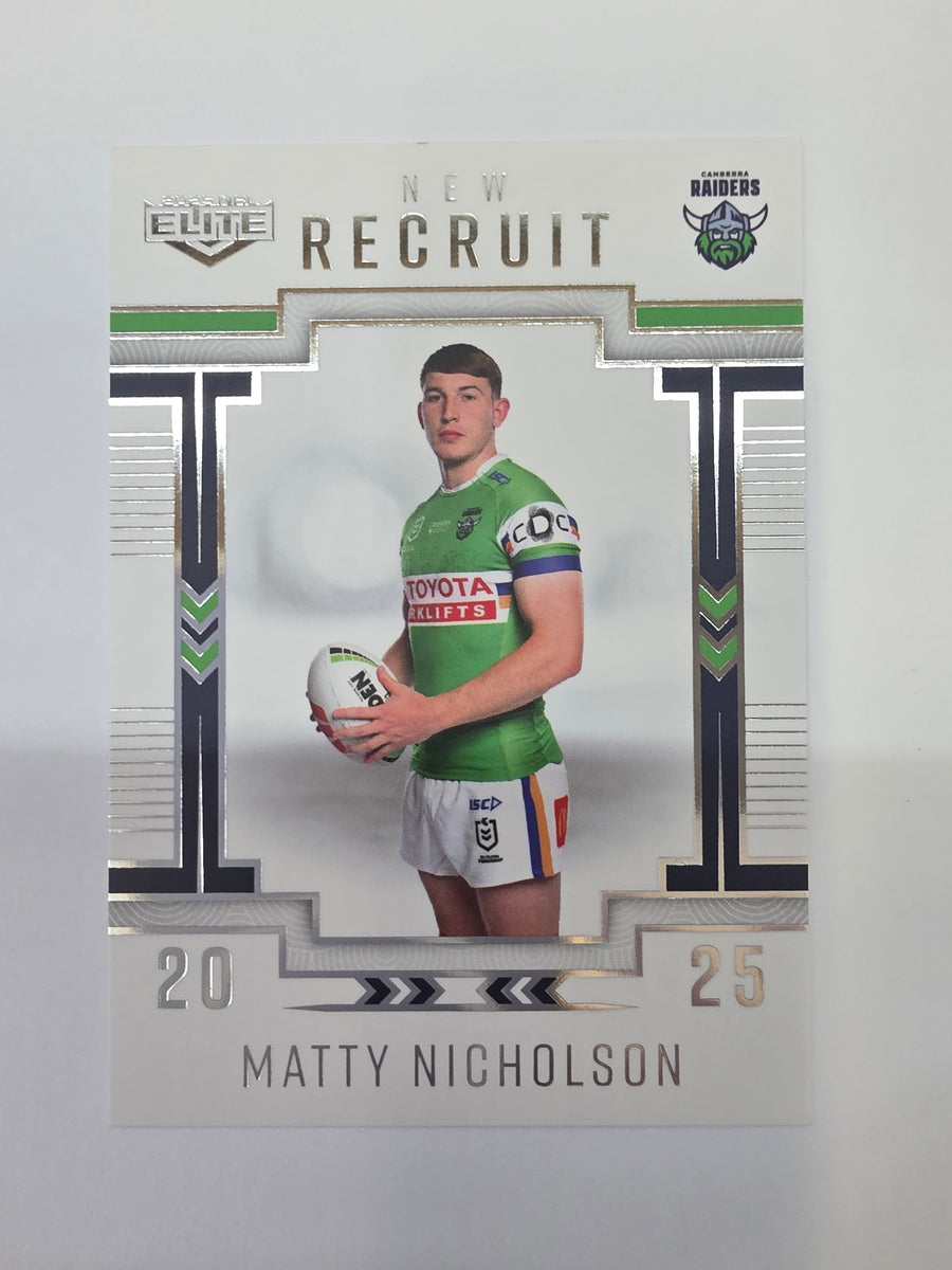 NRL 2025 Elite | New Recruits | #NR03 | Matty Nicholson | Raiders ...