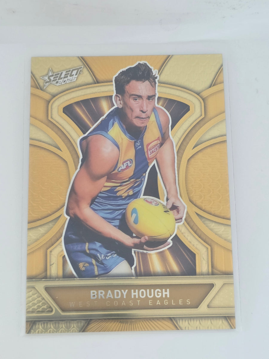 AFL Footy Stars 2025 Luminous Dragon Scales Gold LDG197 B. HOUGH Eagle ...