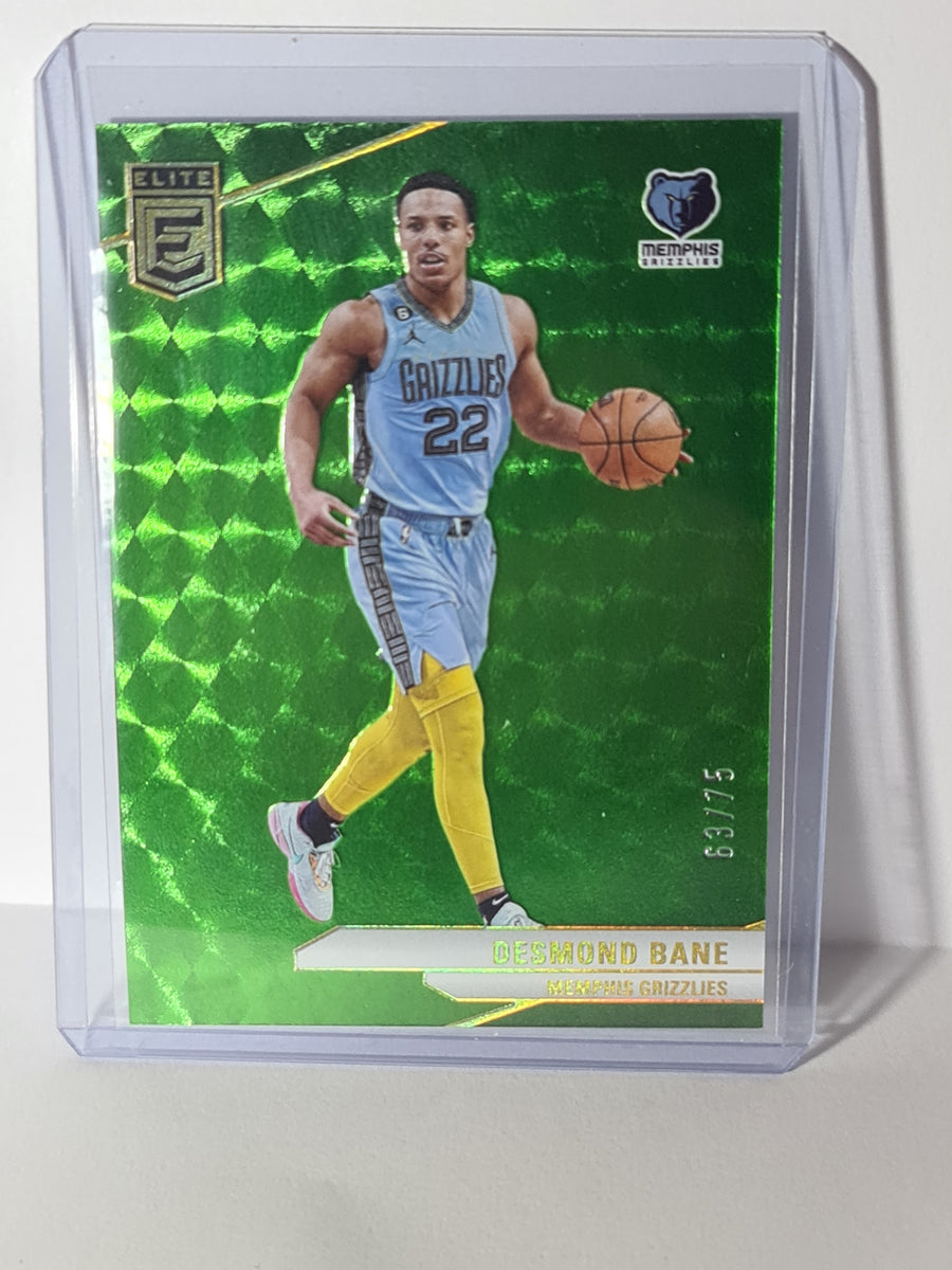 2023-24 Panini Donruss Elite NEON GREEN Parallel #73 Desmond Bane Memp ...