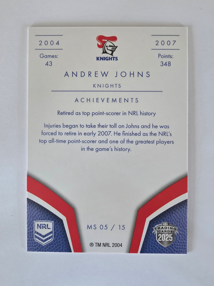 NRL 2025 Elite | Master Series Andrew Johns | #MS05 | Knights 04-07 ...
