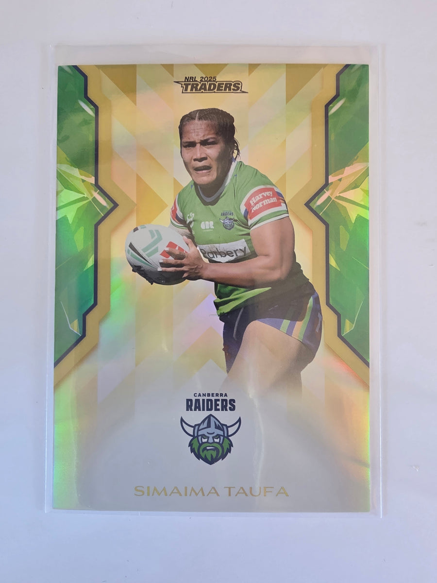 NRL 2025 Traders Titanium | NRLW Gold | #WG13 | Simaima Taufa|#098/197 ...