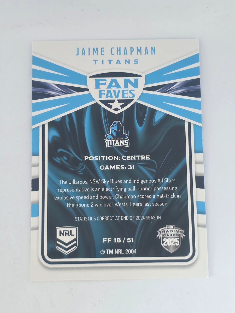 NRL 2025 Traders | Fan Favourites | #FF18 | Jaime Chapman | Titans ...