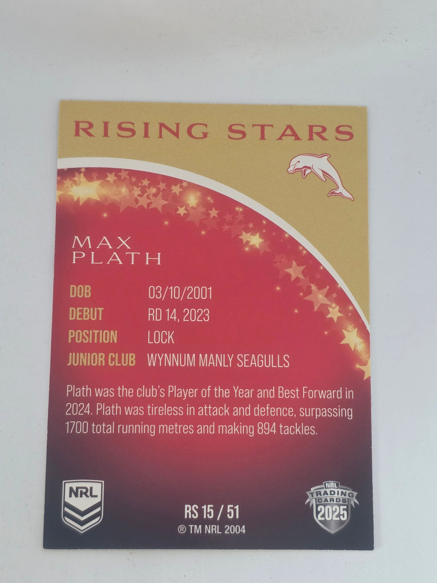 NRL 2025 Traders | Rising Stars | #RS15 | Max Plath | Dolphins – Funporium