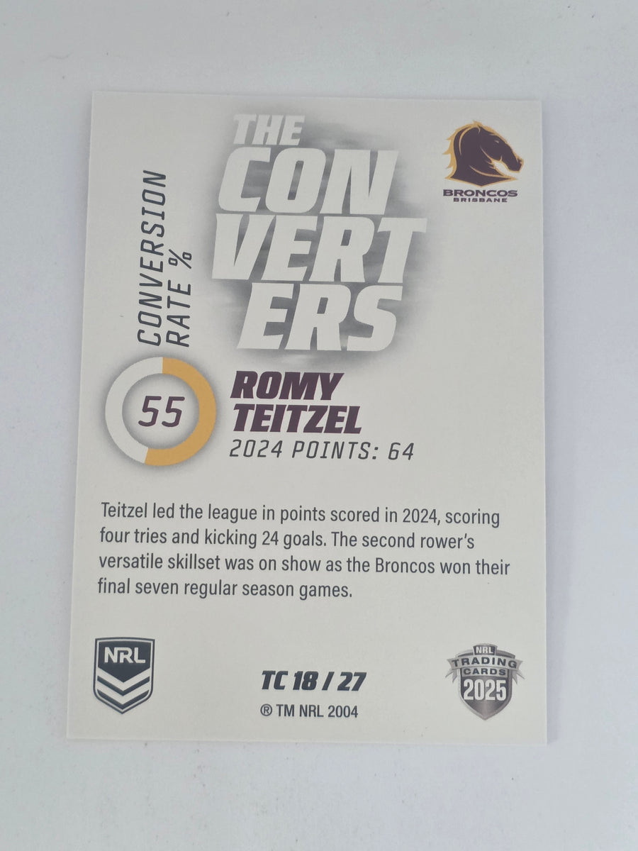 NRL 2025 Traders | Converters | #TC18 | Romy Teitzel | Broncos – Funporium