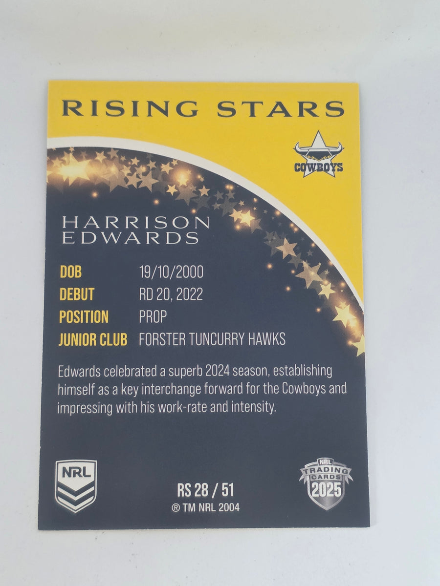 NRL 2025 Traders | Rising Stars | #RS28 | Harrison Edwards | Cowboys ...