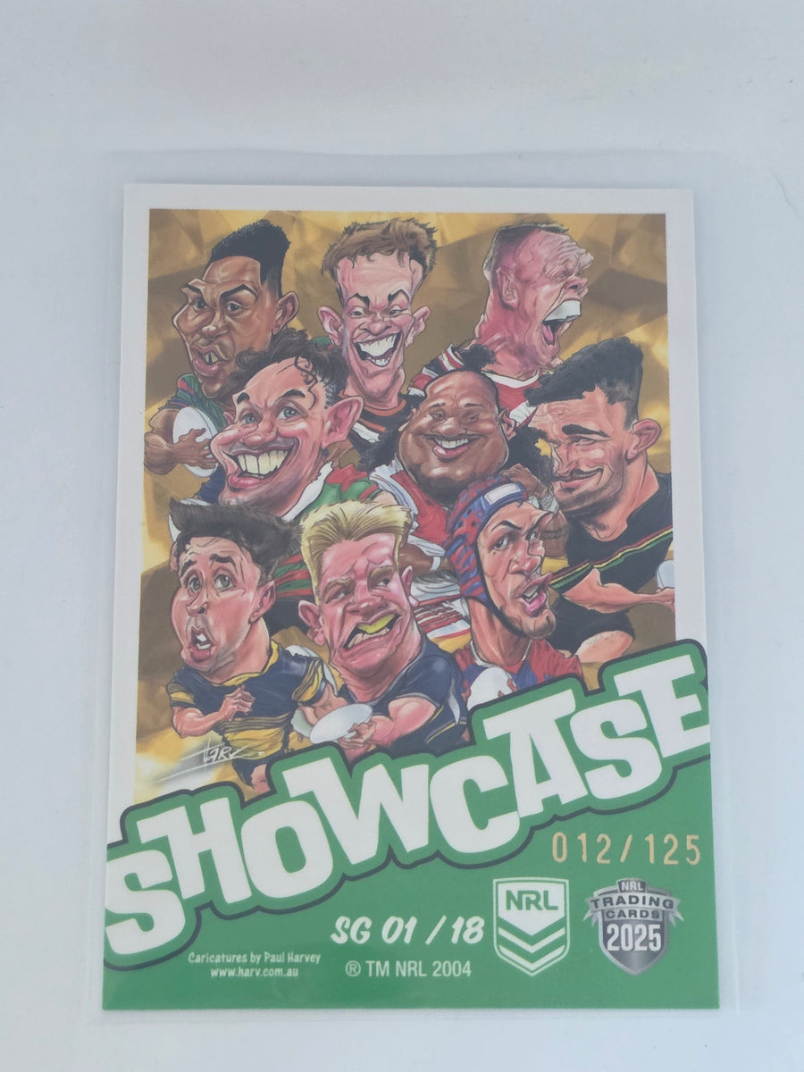 NRL 2025 Traders | Showcase Gold | #SG1 | Group Card | #012/125 – Funporium