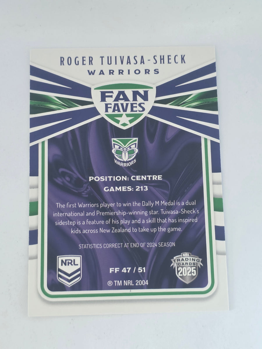 NRL 2025 Traders | Fan Favourites | #FF47 | Roger Tuivasa-Sheck | Warr ...