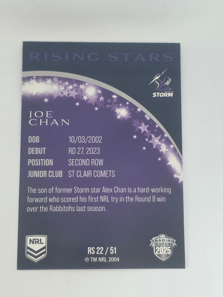 NRL 2025 Traders | Rising Stars | #RS22 | Joe Chan | Storm – Funporium