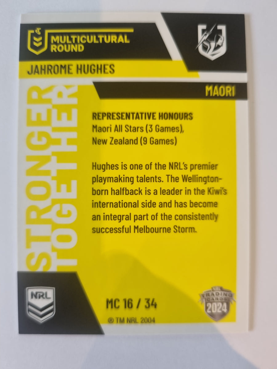 2024 Elite NRL - Multicultural Round - #MC16 - Jahrome Hughes - Storm ...