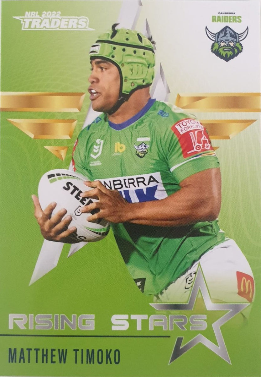 Rising Stars - RS6 - Matthew Timoko - Canberra Raiders - 2022 Traders ...