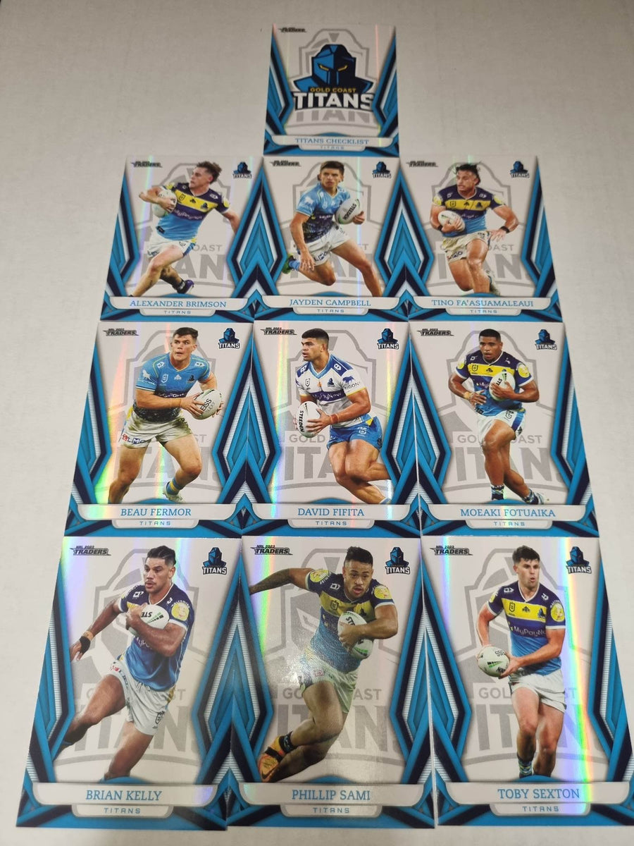 NRL 2023 Traders - Pearl Team Set 10 Cards - Titans – Funporium